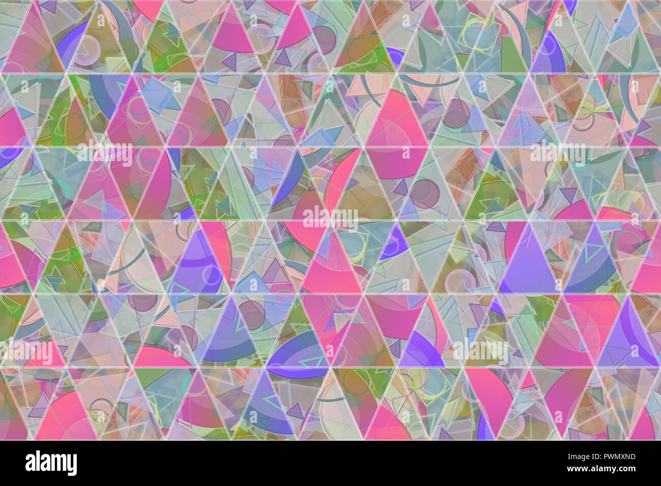 Abstract pattern of geometric triangle strip, artistic for graphic ...