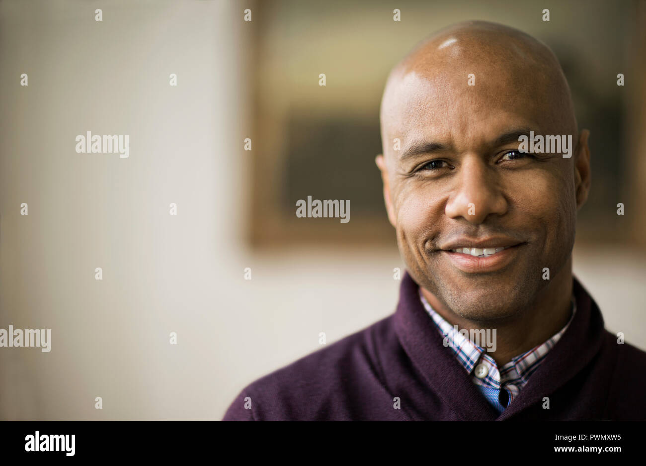 Bald man african american ethnicity hi-res stock photography and images ...