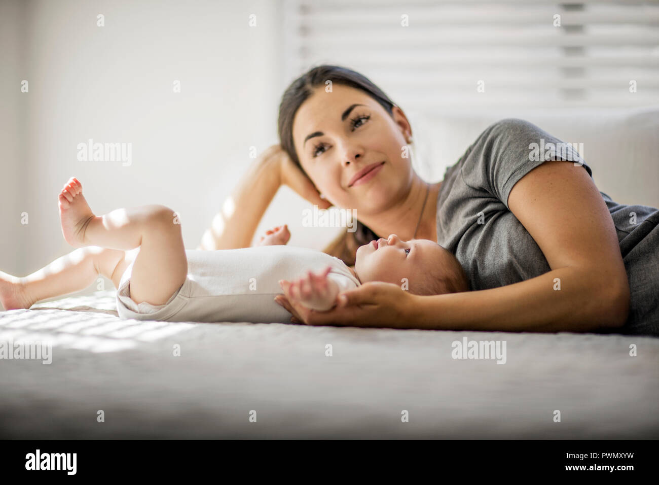 Mother baby indoor colour hi-res stock photography and images - Alamy