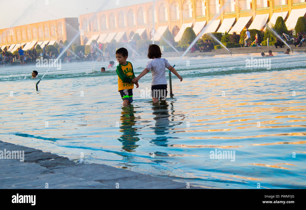 Child kid playground water splashing hi-res stock photography and ...