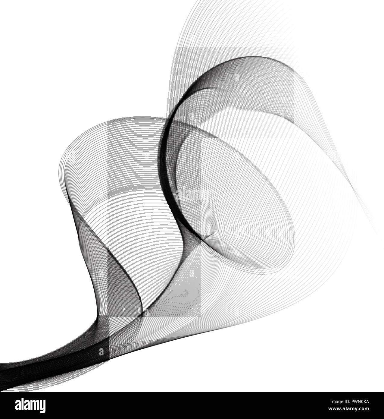 Vector movement abstract line Black and White Stock Photos & Images - Alamy