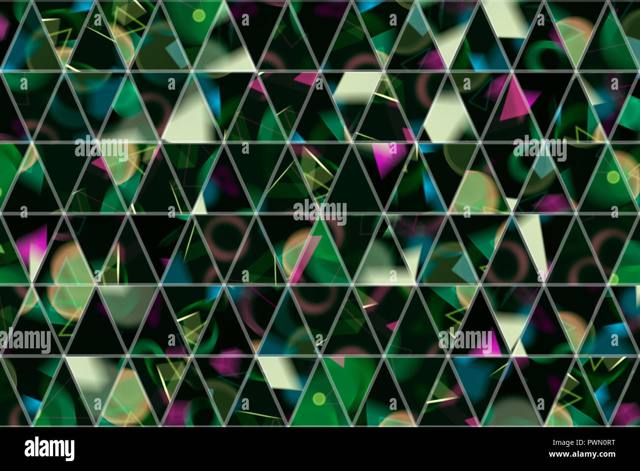 Triangle strip abstract pattern of geometric background, texture or ...