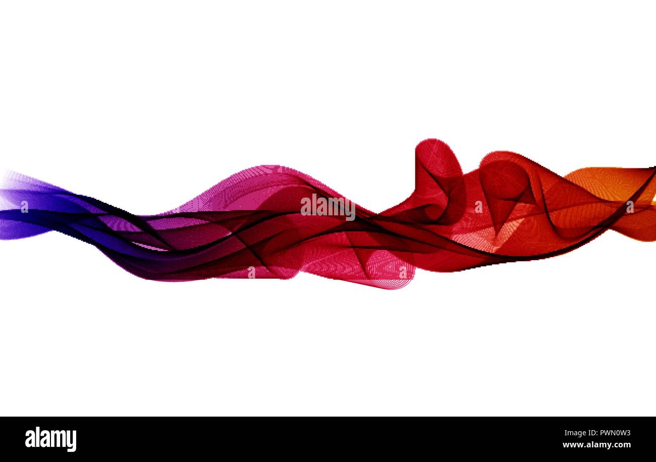 Abstract colorful vector background, color flow wave for design ...