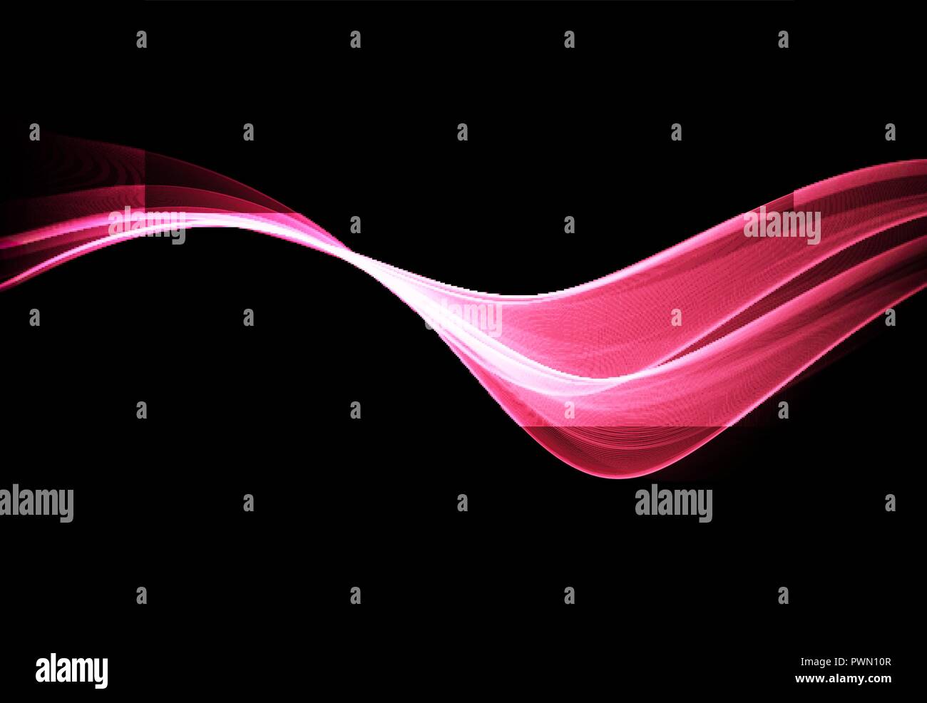 Vector Abstract shiny color red wave design element Stock Vector Image ...