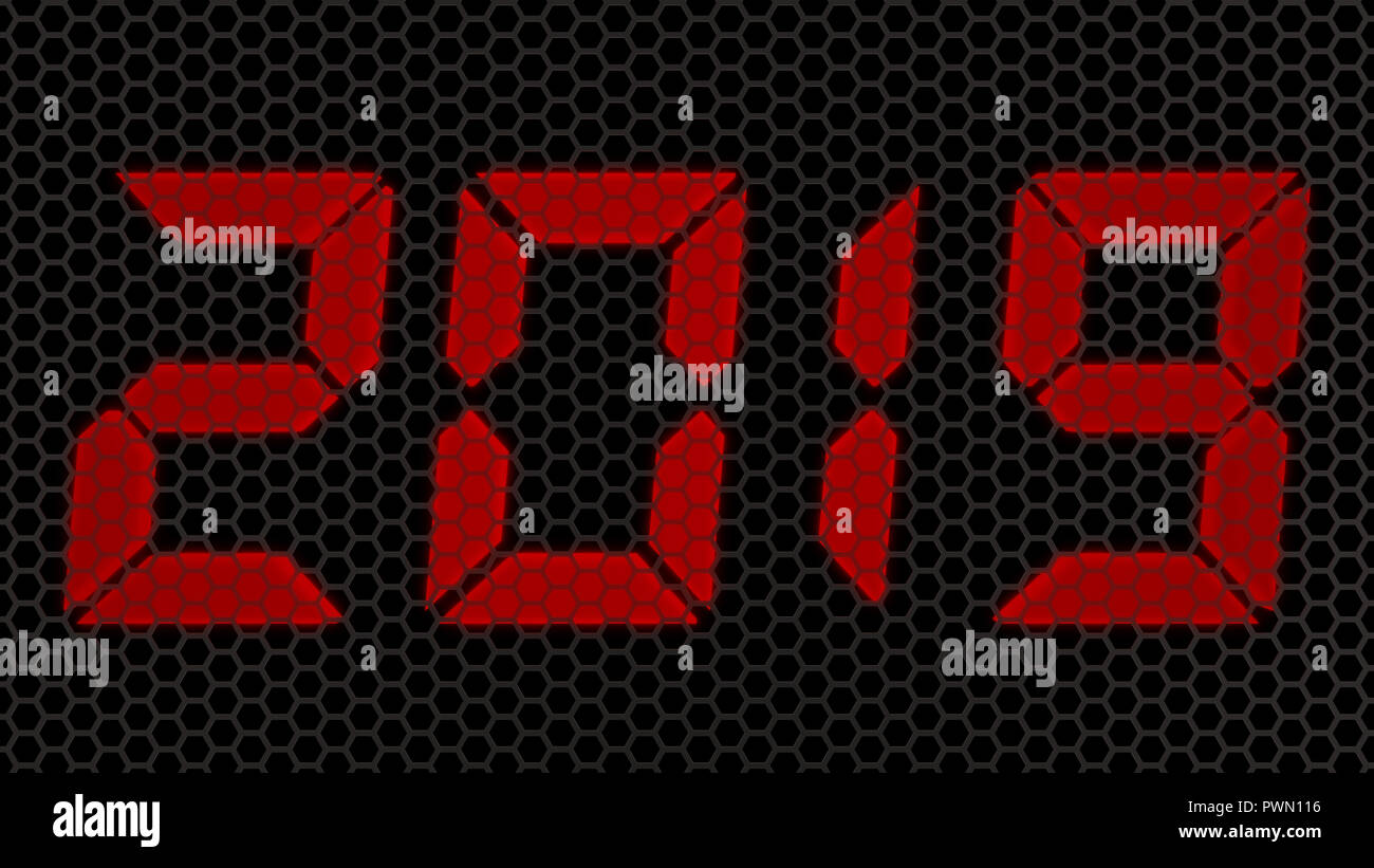 2019 Digital clock Stock Photo - Alamy