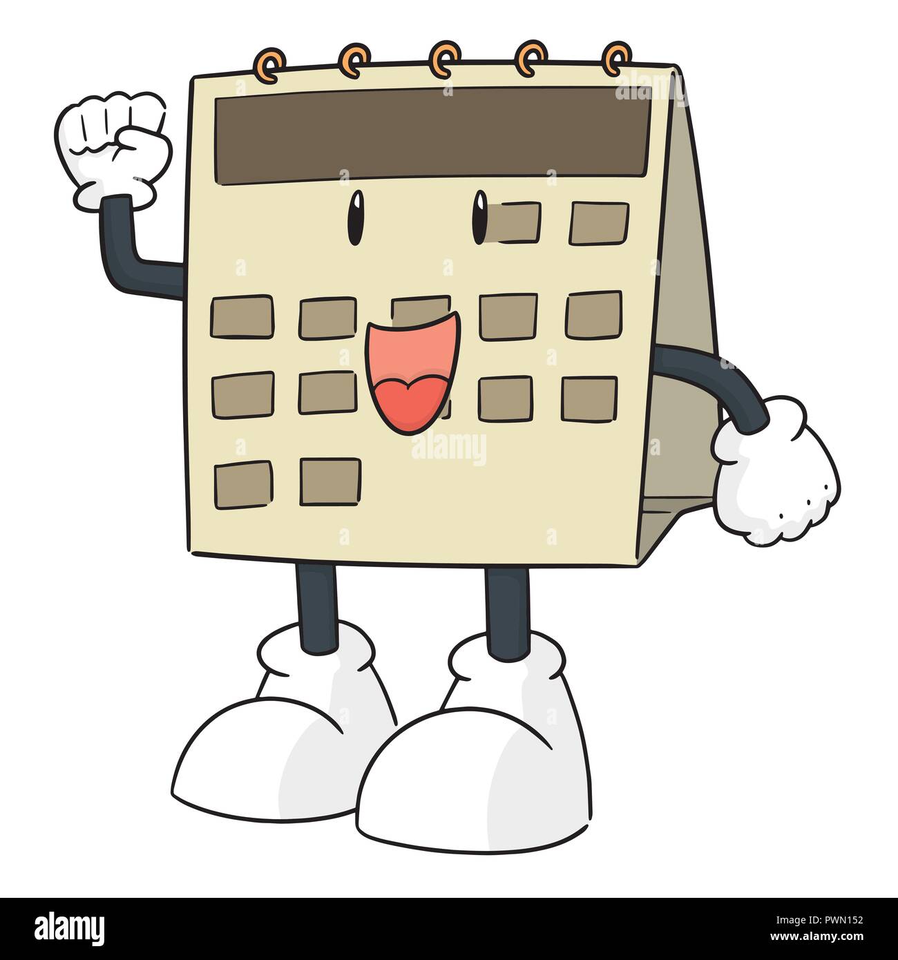 vector of calendar cartoon Stock Vector Image & Art - Alamy