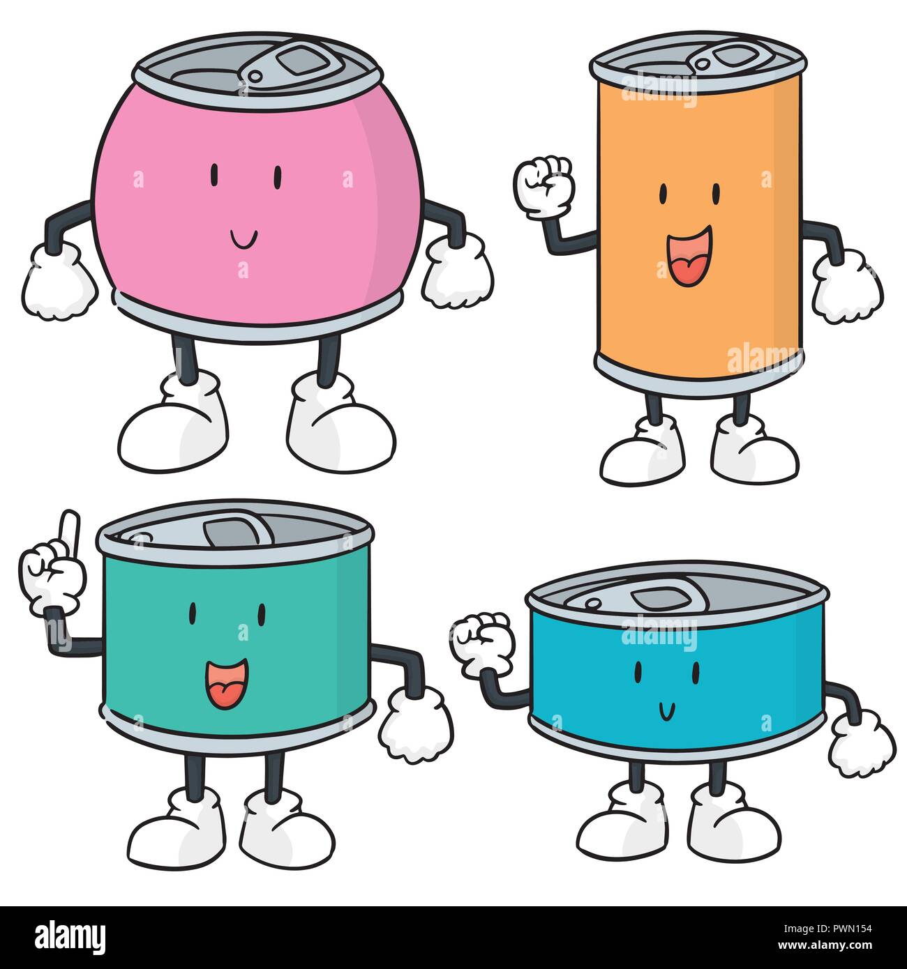 Cartoon Beer Can Cut Out Stock Images & Pictures - Alamy