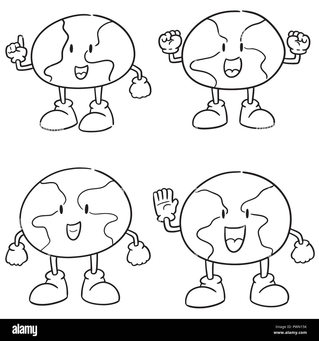 Set vector illustration soil Black and White Stock Photos & Images - Alamy