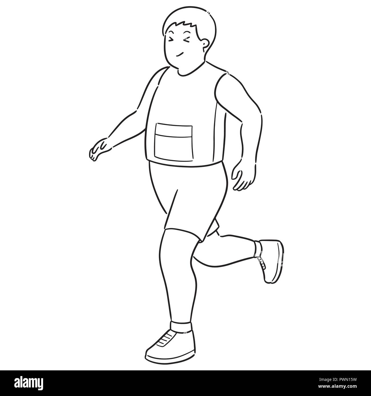 Run fat boy run Black and White Stock Photos & Images - Alamy
