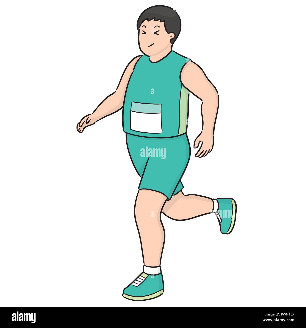 vector of man running Stock Vector Image & Art - Alamy