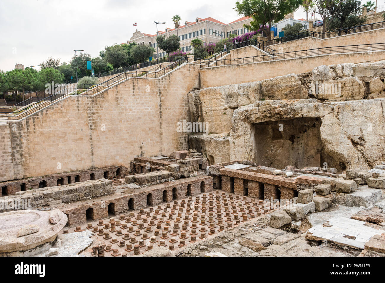 Roman baths beirut lebanon middle hi-res stock photography and images ...