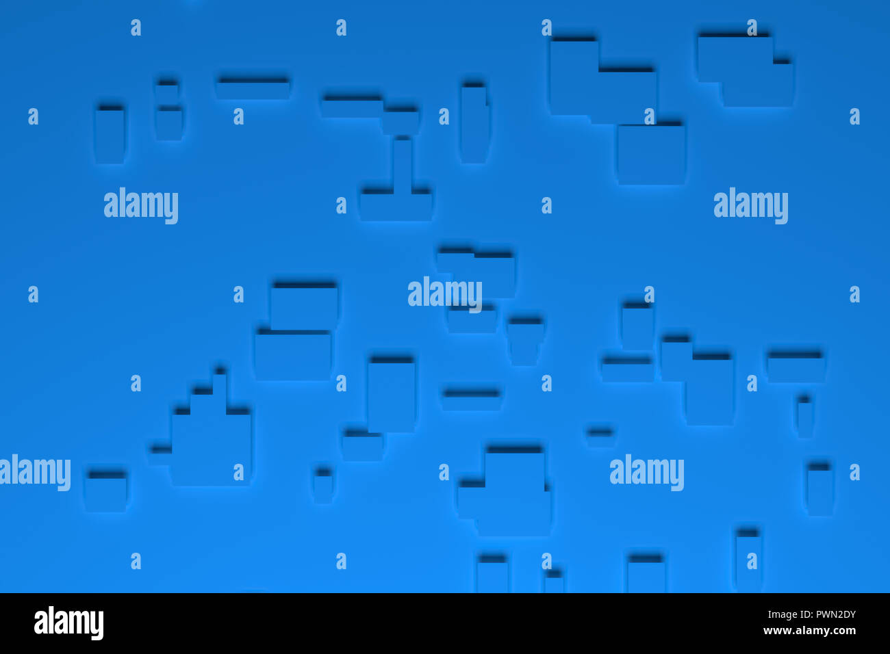 Plain rectangle or square, illustrations of with soft shadow, for ...