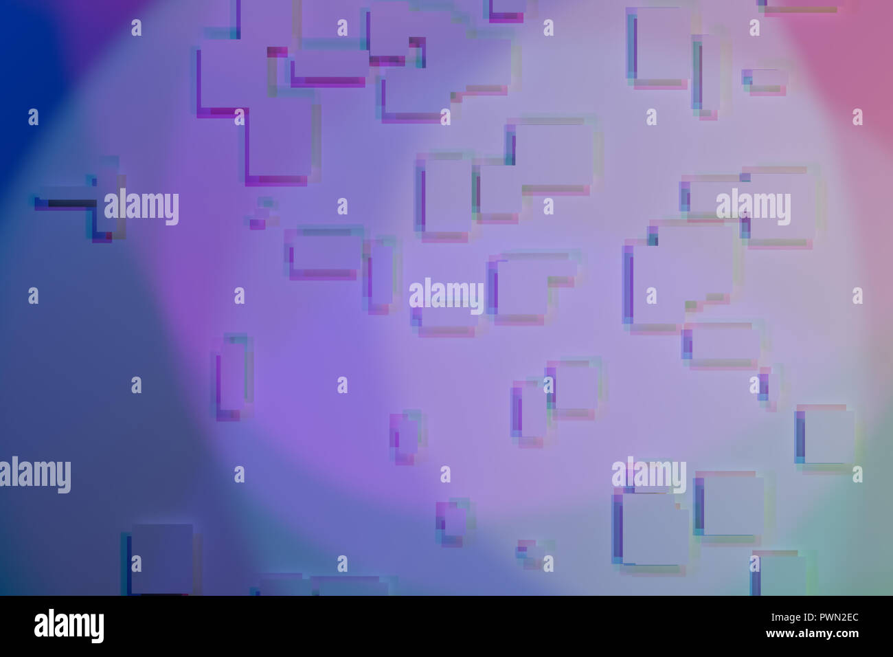 Colorful 3D rendering. Rectangle or square, plain, with soft shadow. For web page, wallpaper ...