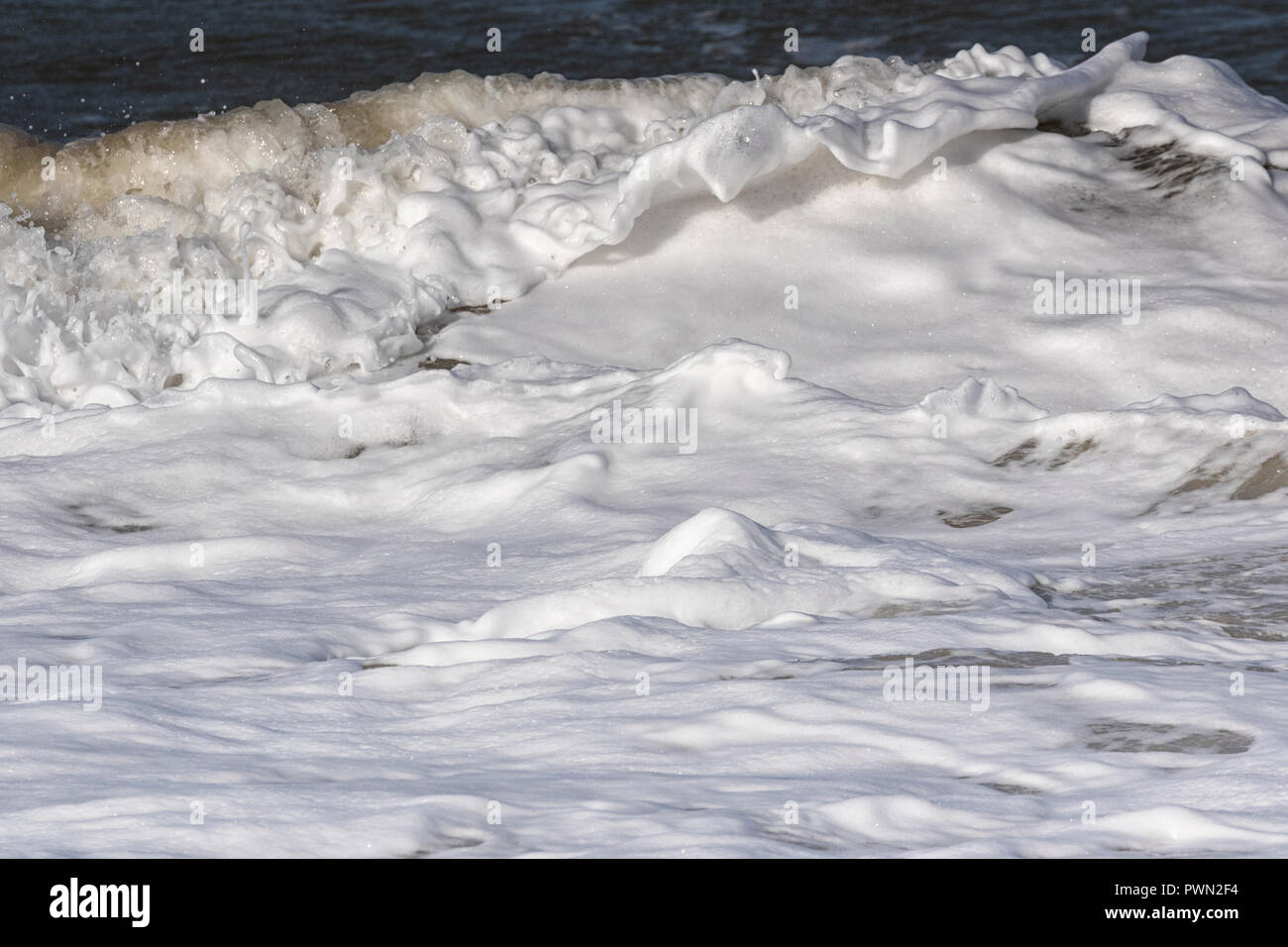 Sea Sculpture, breaking waves and water Stock Photo - Alamy