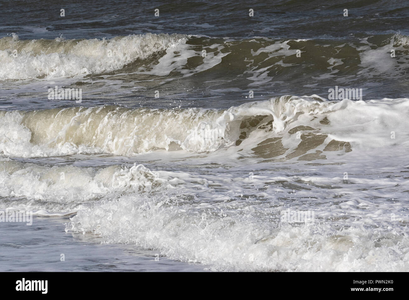 Sea Sculpture, breaking waves and water Stock Photo - Alamy