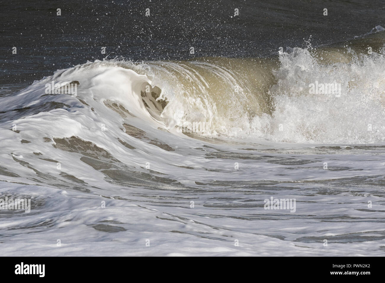 Sea Sculpture, breaking waves and water Stock Photo - Alamy