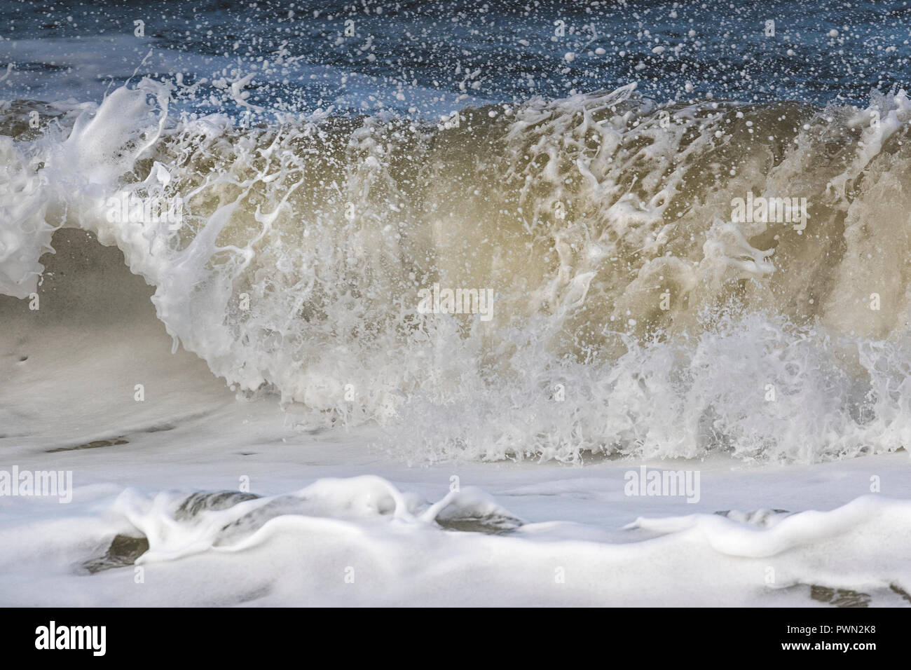 Sea Sculpture, breaking waves and water Stock Photo - Alamy