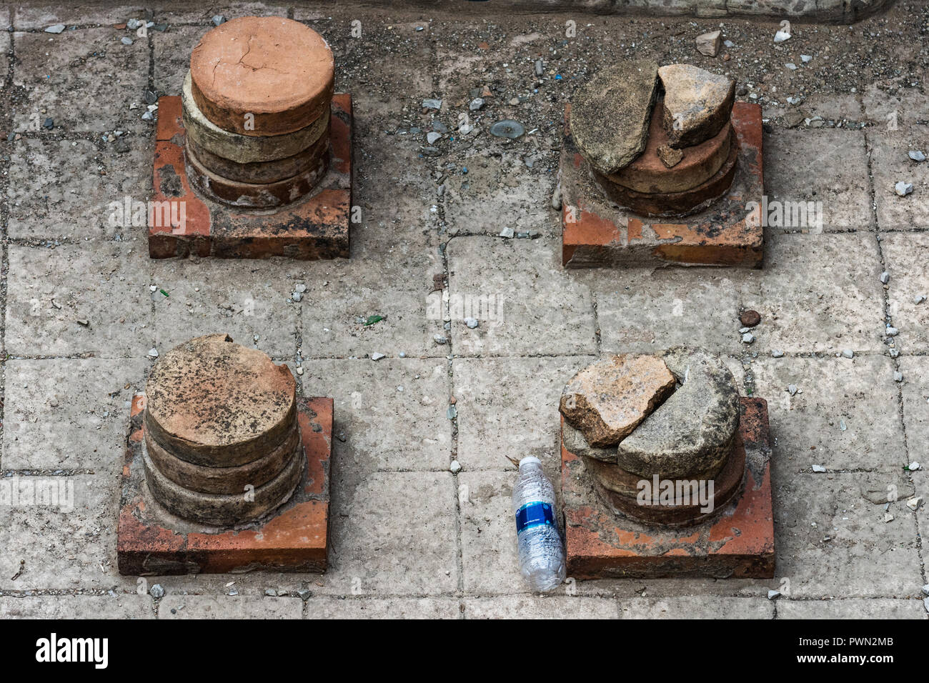 Roman Berytus (Roman Baths) ruins in downtown Beirut Central District ...