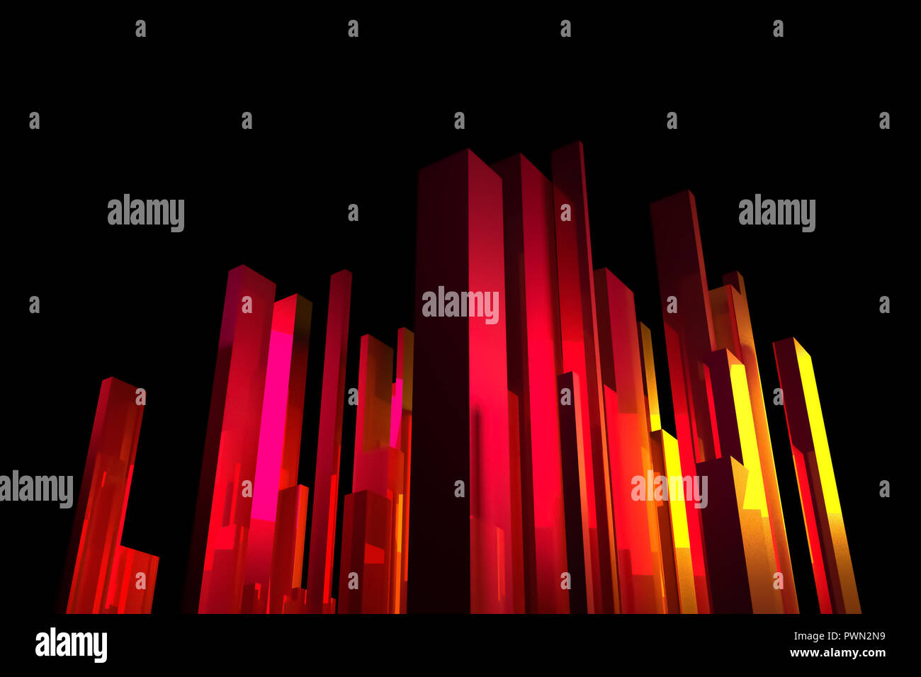 Background abstract, pillar block or shapre colorful lighting, for ...
