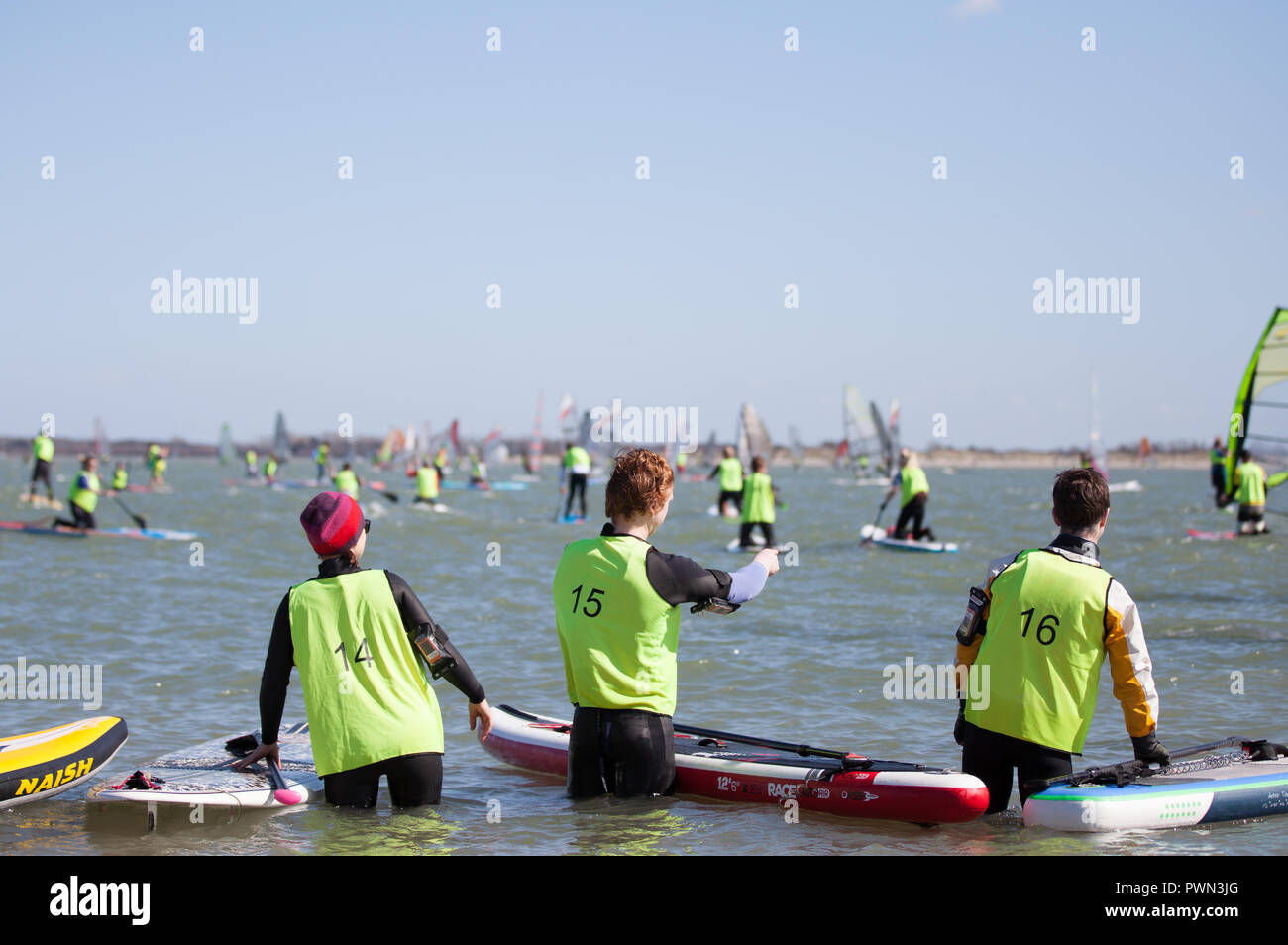 paddle board race Stock Photo - Alamy