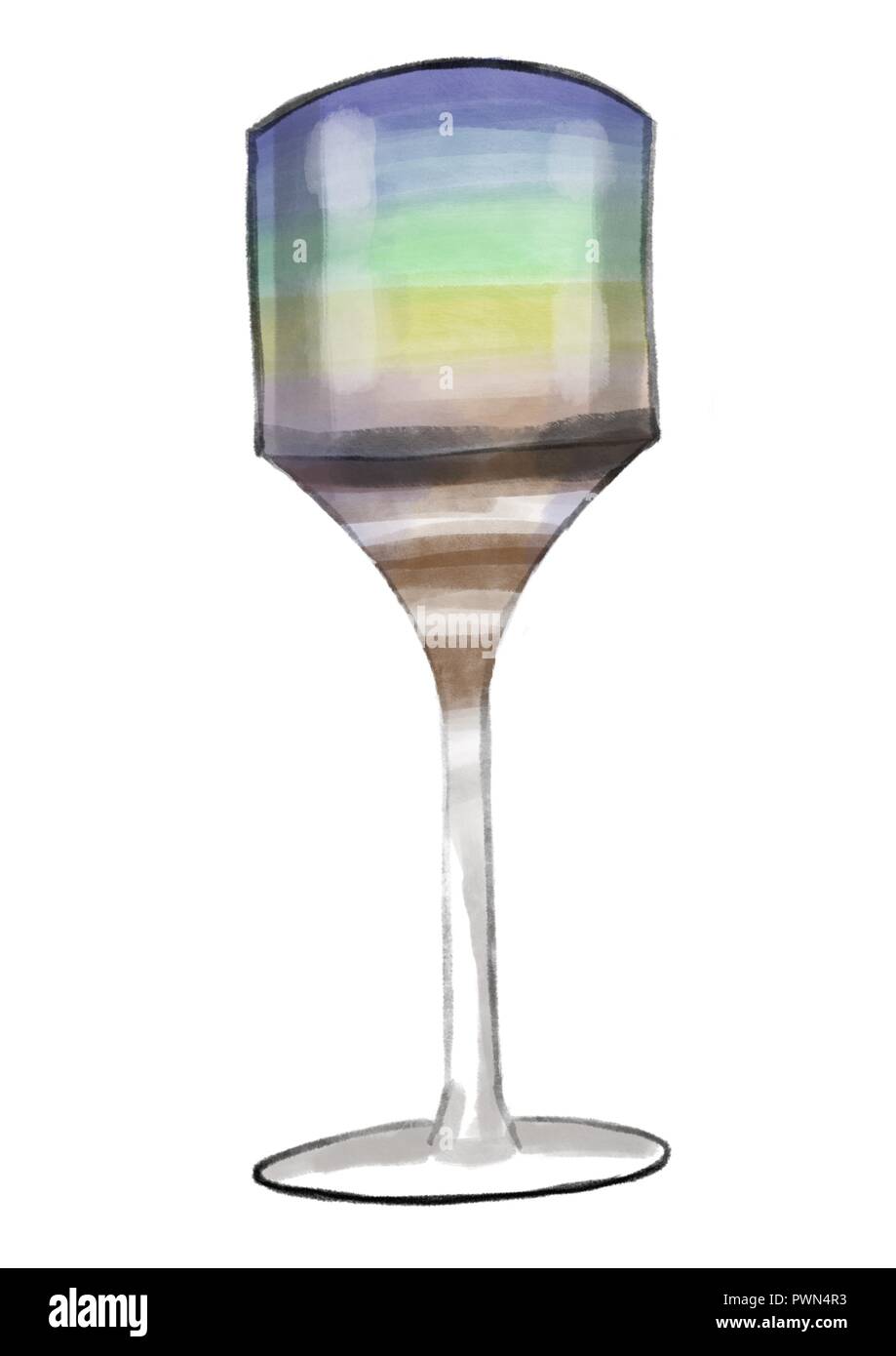 colourful glass illustration Stock Photo - Alamy