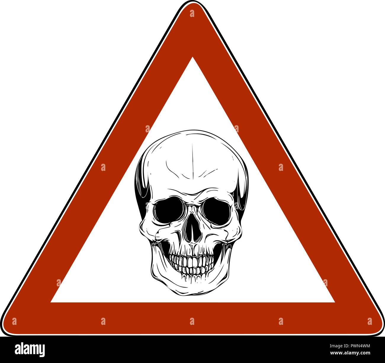 Danger Sign Skull