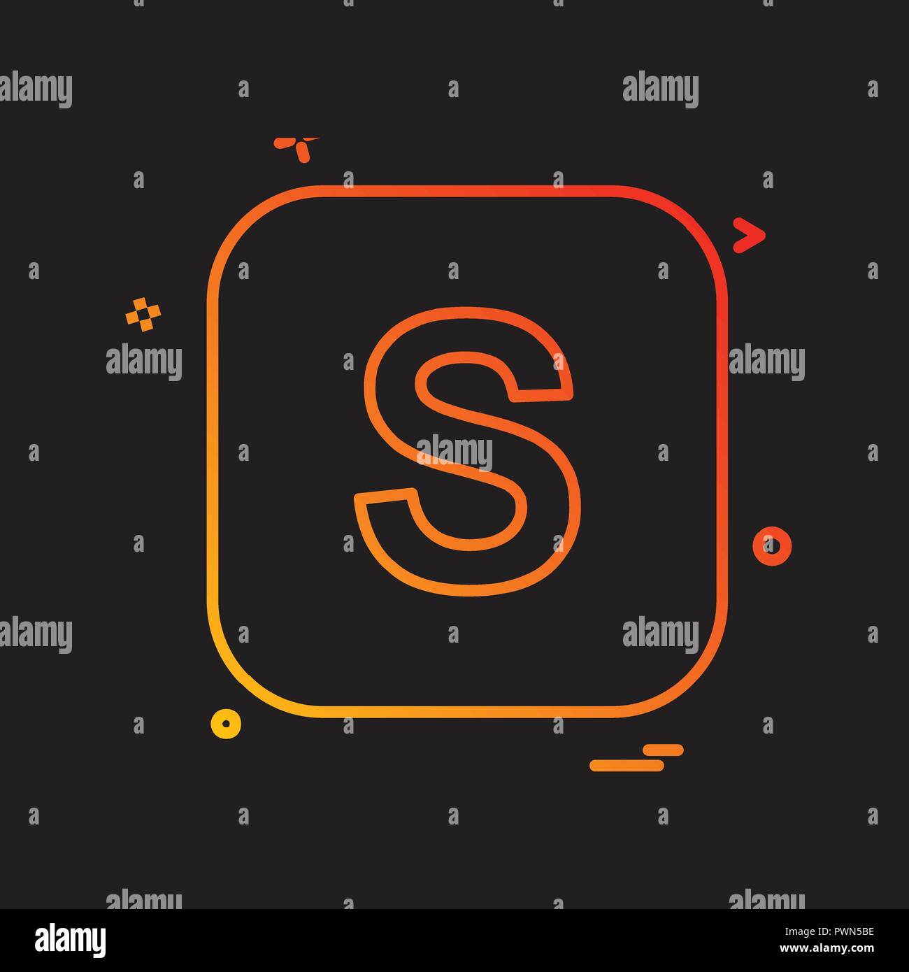 Alphabets icon design vector Stock Vector Image & Art - Alamy