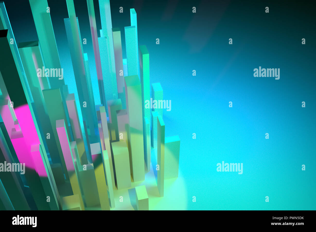 Background abstract, pillar block or shapre colorful lighting, for ...