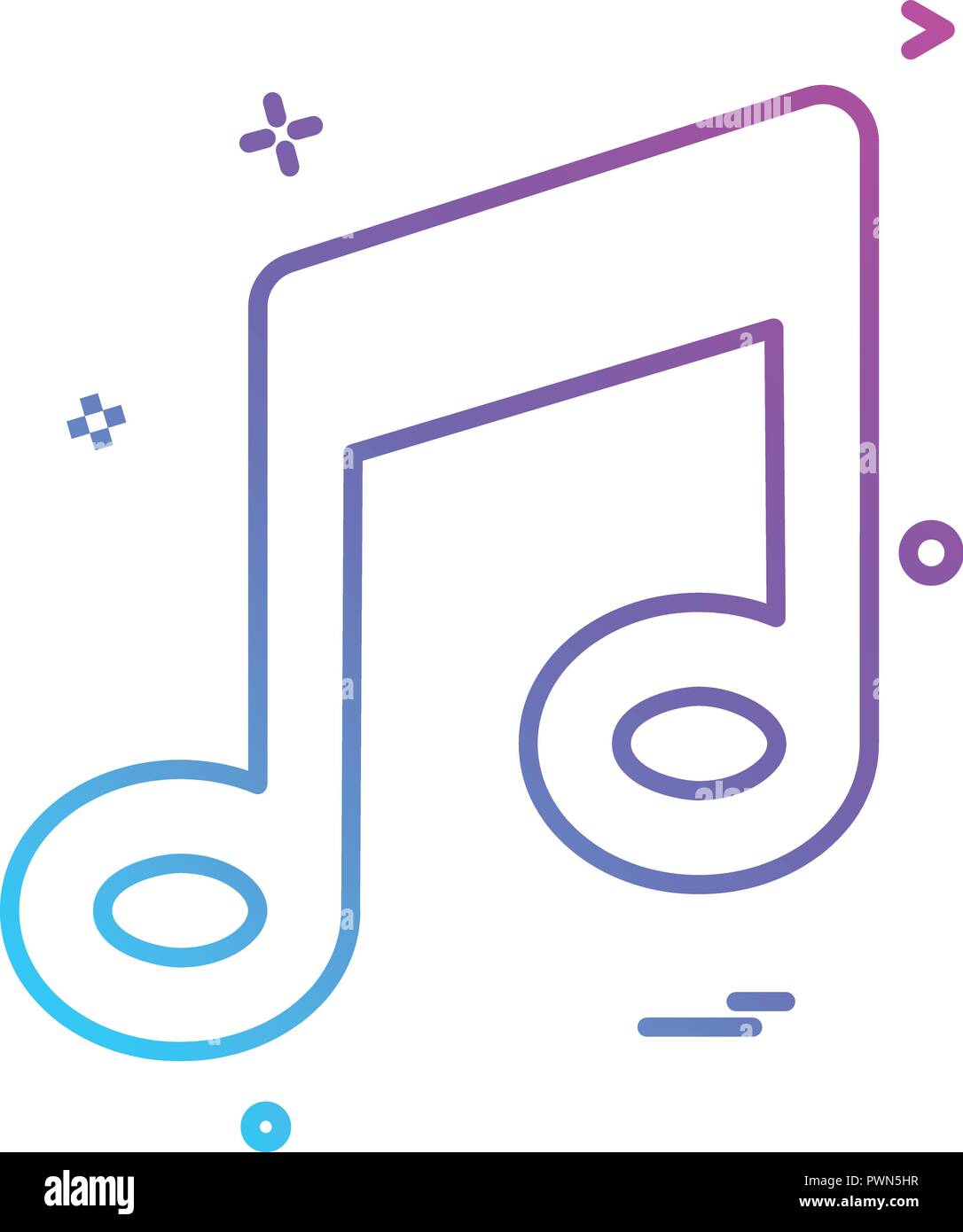 Music icon design vector Stock Vector Image & Art - Alamy