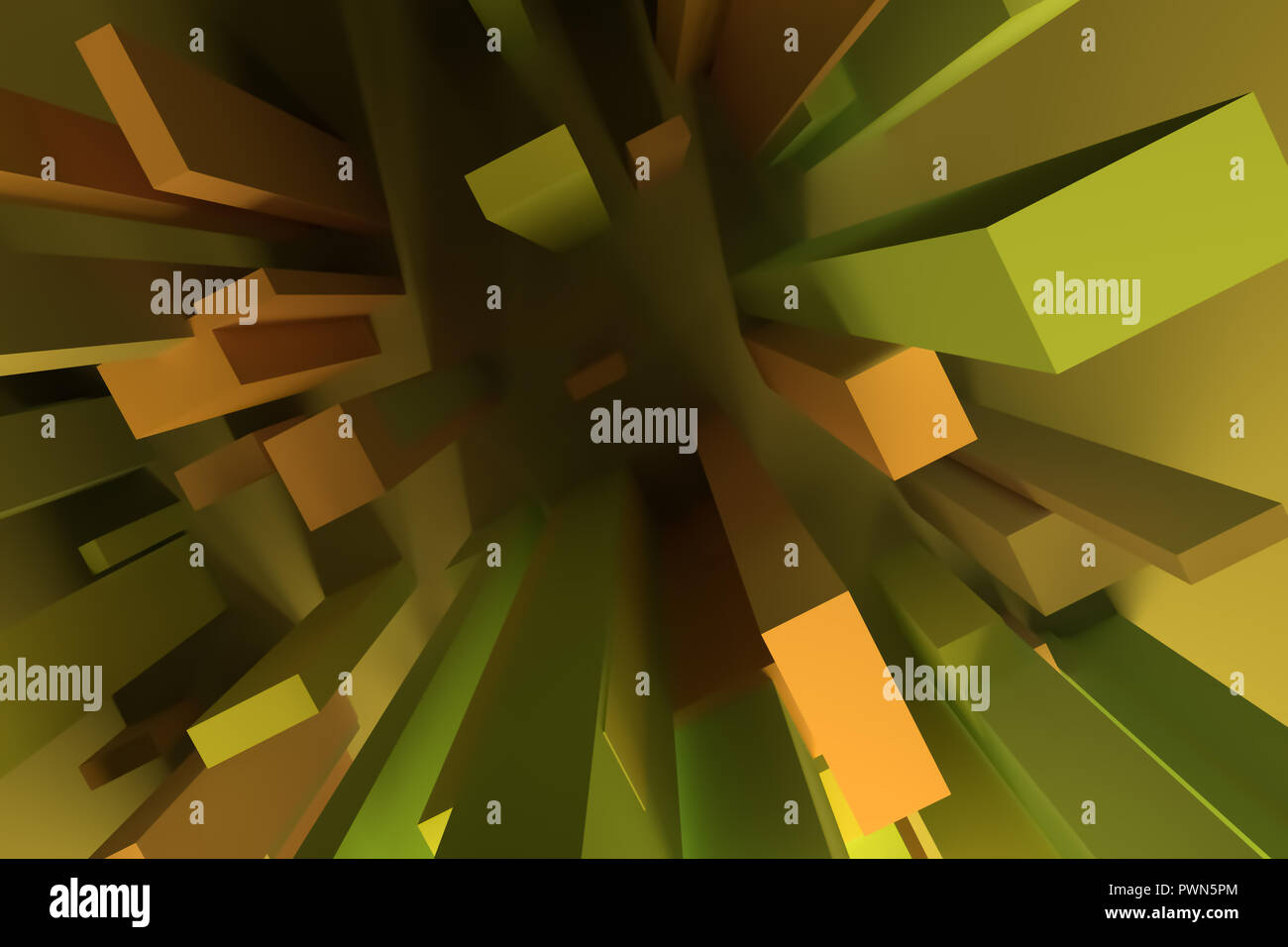 3D rendering. Background abstract, pillar block or shapre colorful ...