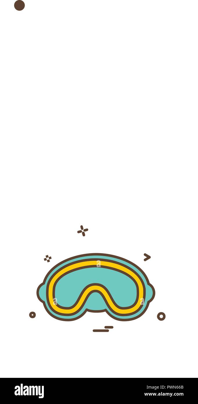 Goggles icon design vector Stock Vector Image & Art - Alamy