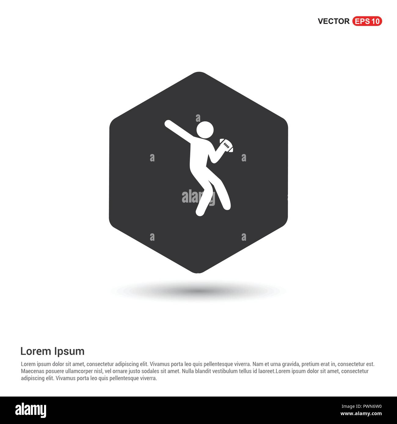 Rugby Player Icon Stock Vector Image & Art - Alamy