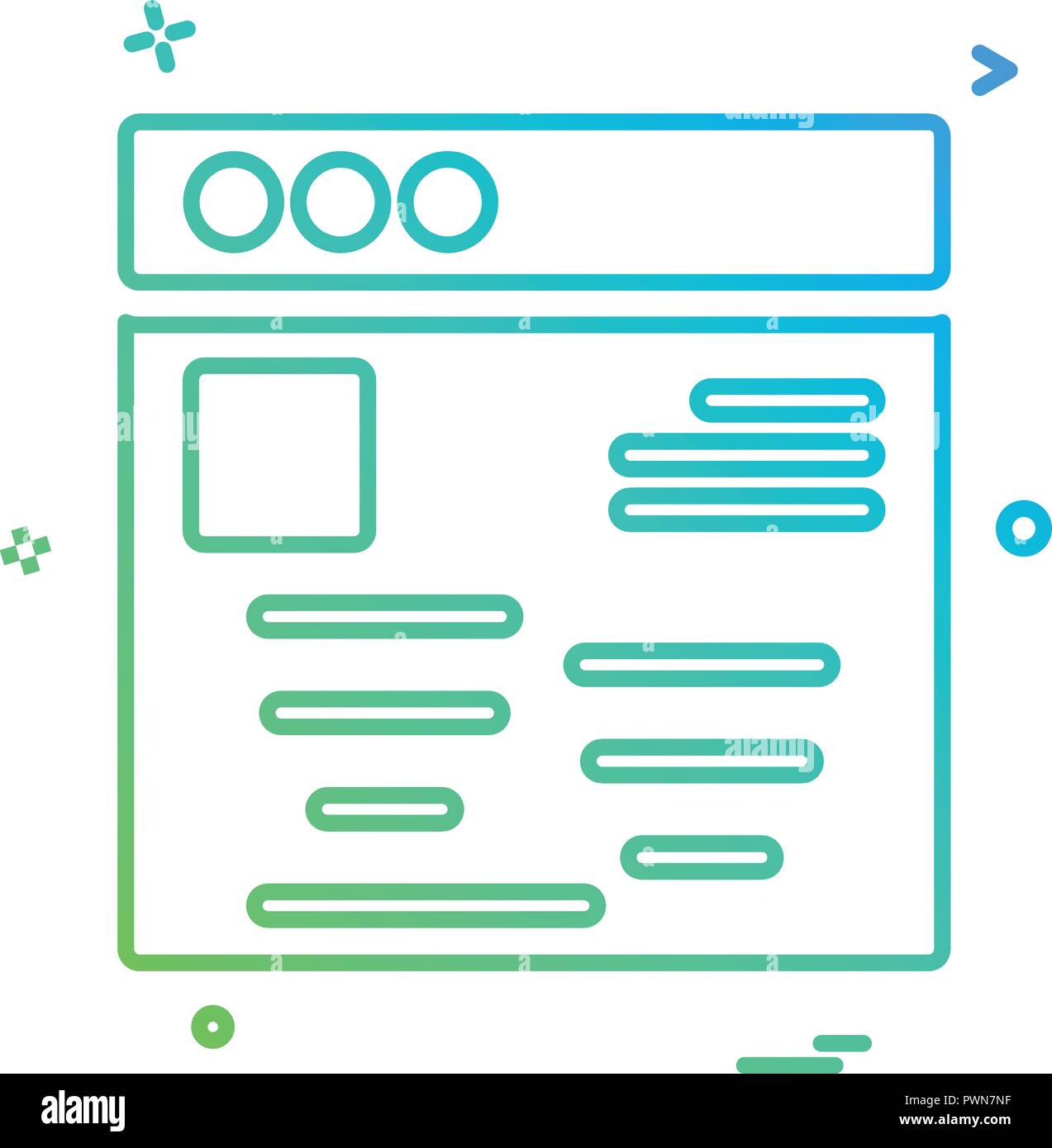 Web layouts icon design vector Stock Vector Image & Art - Alamy