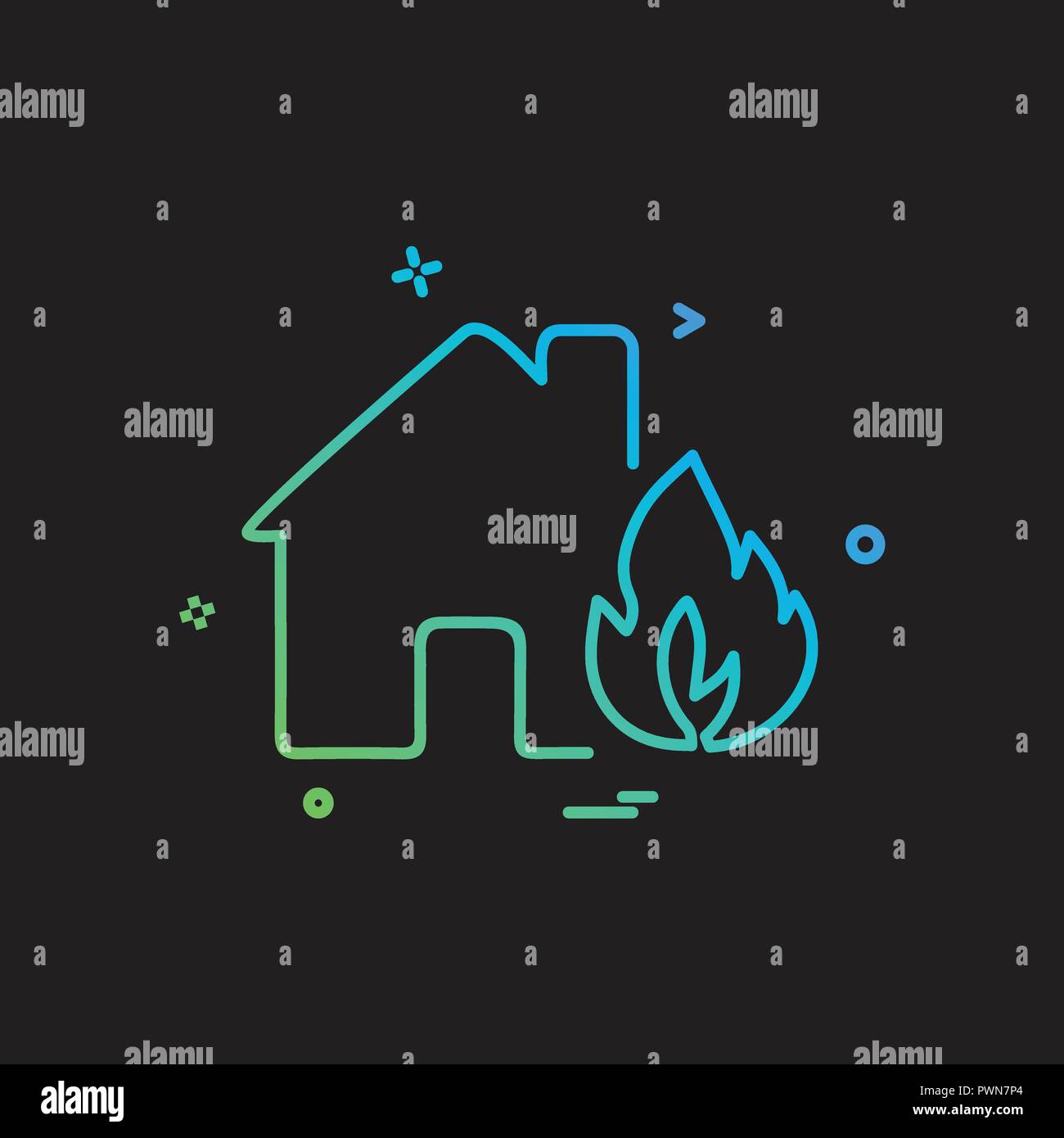 Fire house icon design vector Stock Vector Image & Art - Alamy