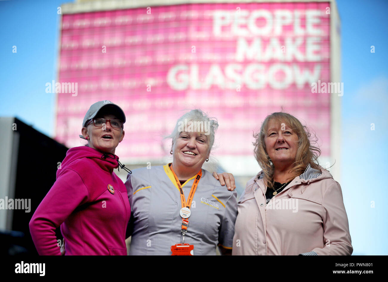 (left to right) Gillian Docherty, Shona Thomson and Eileen Dougall, all ...
