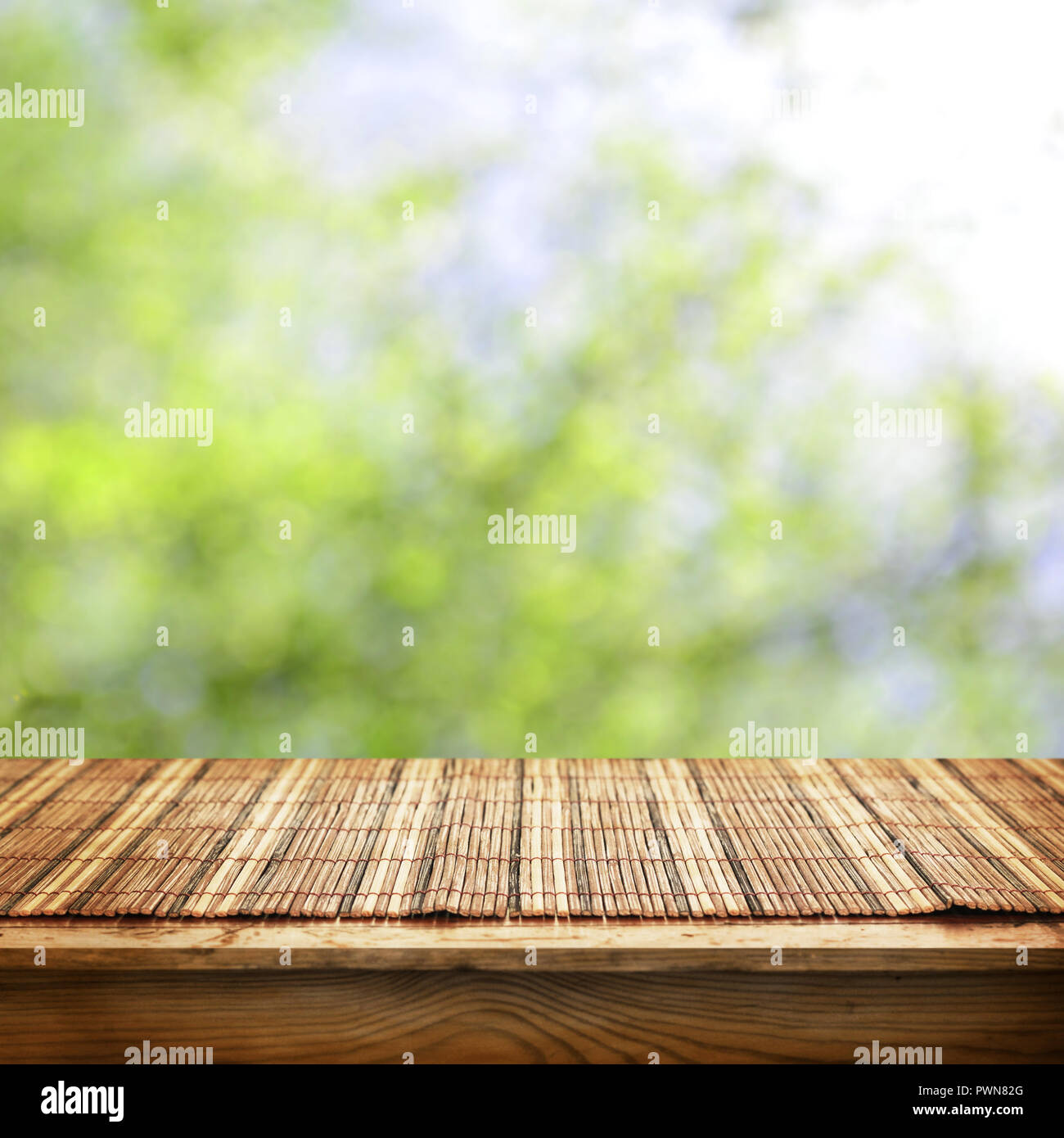 empty table for product display montages Stock Photo - Alamy