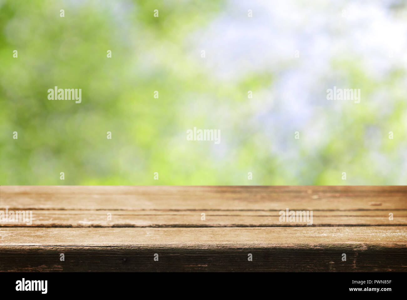 empty table for product display montages Stock Photo - Alamy