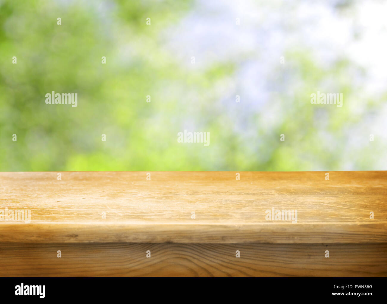 empty table for product display montages Stock Photo - Alamy