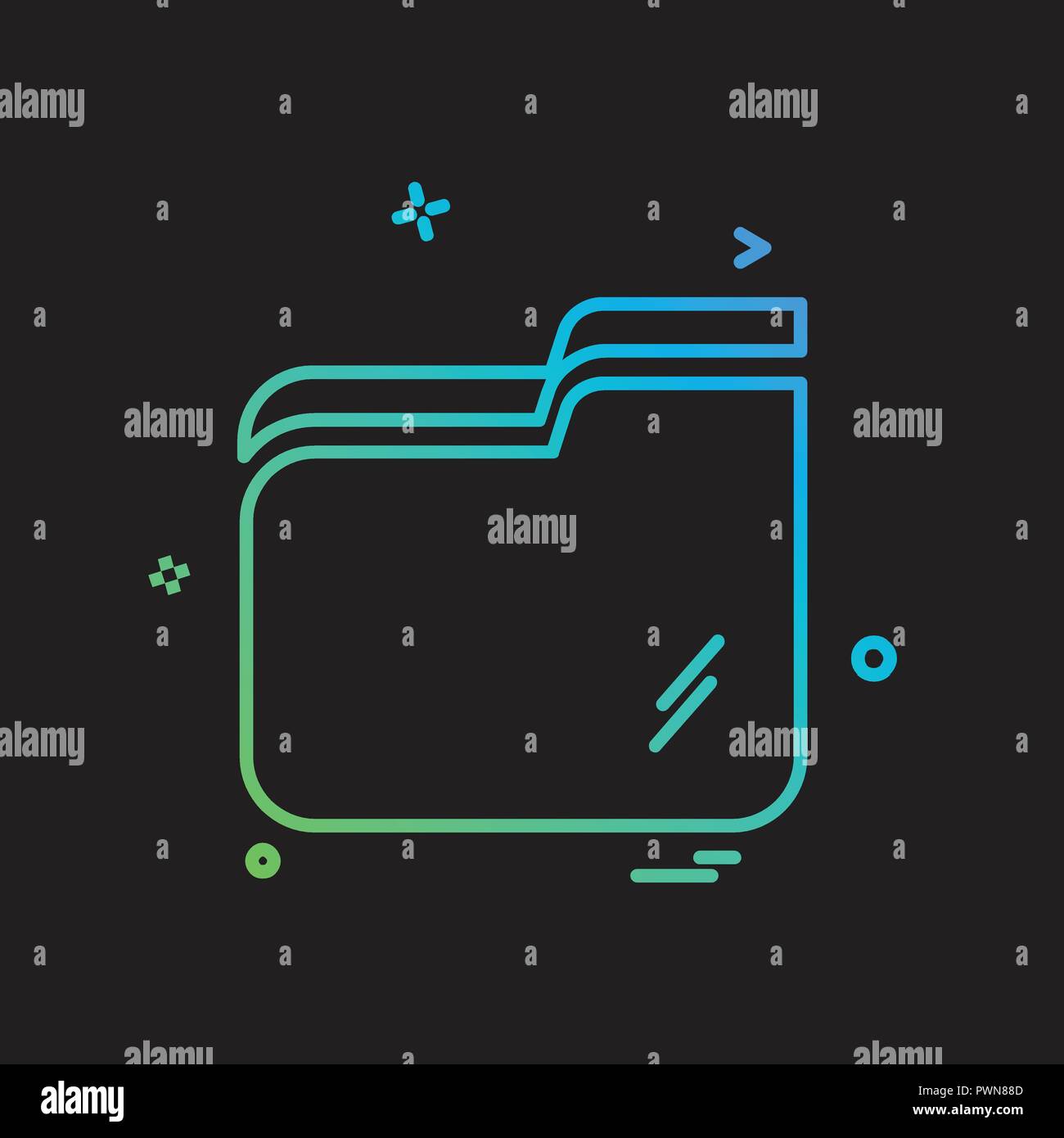 Folder icon design vector Stock Vector Image & Art - Alamy