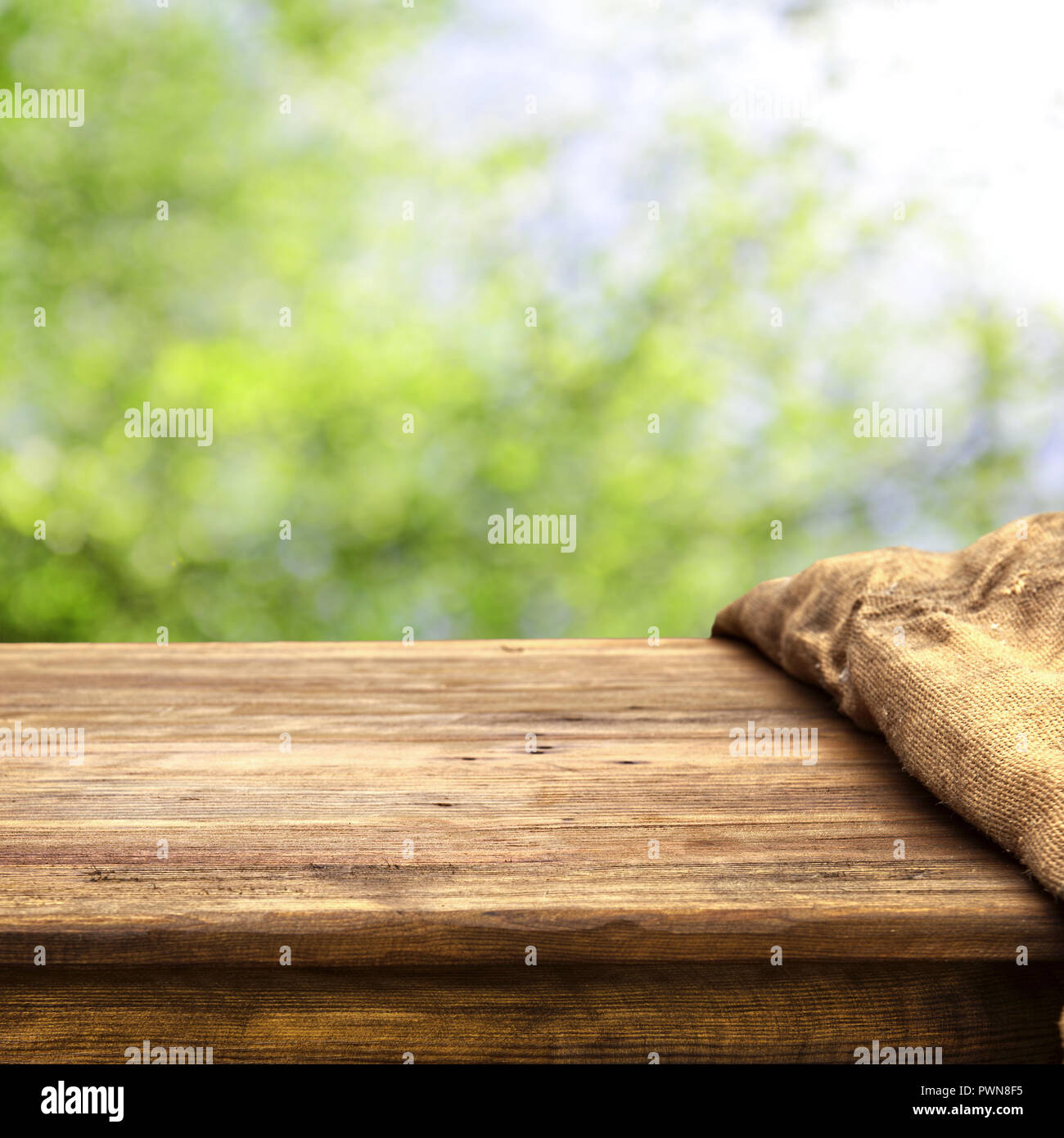 empty table for product display montages Stock Photo - Alamy