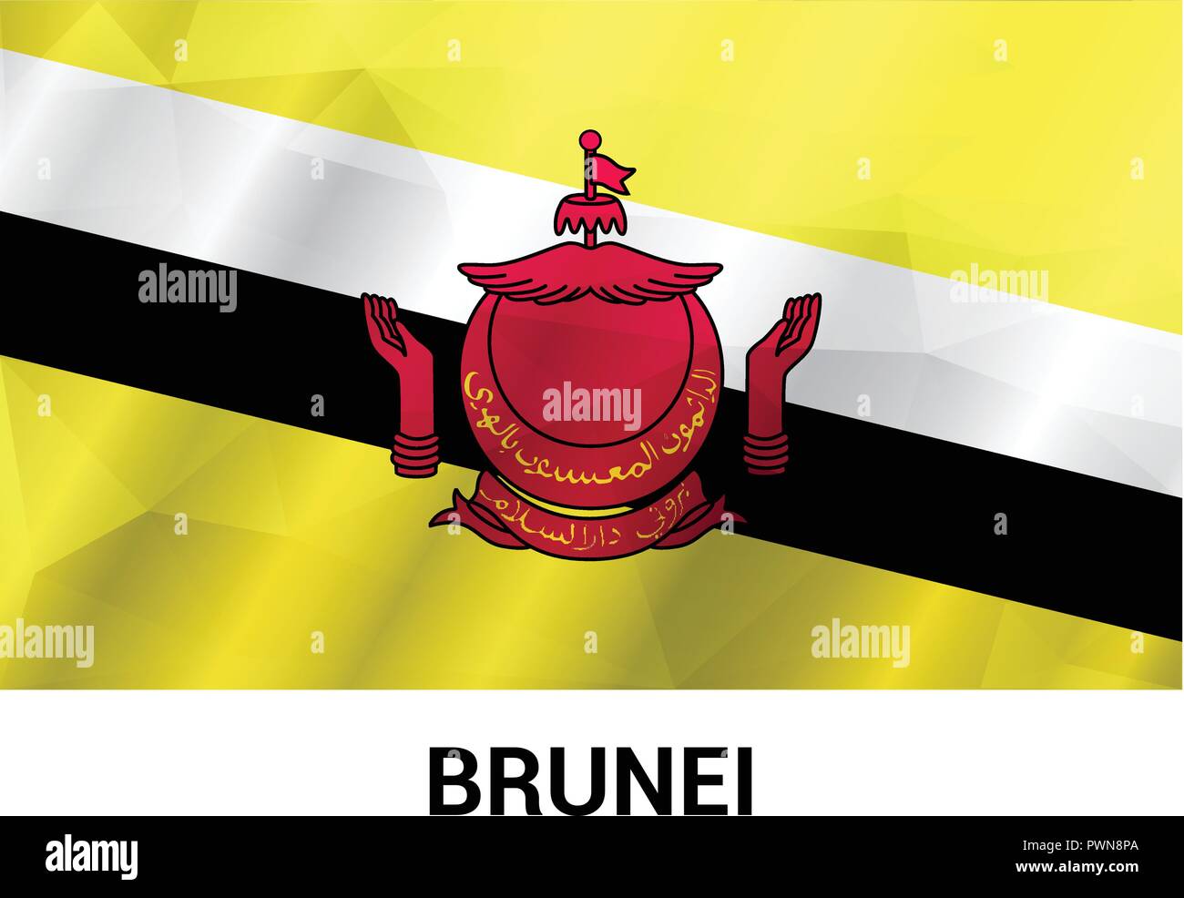 Brunei flag design vector Stock Vector Image & Art - Alamy