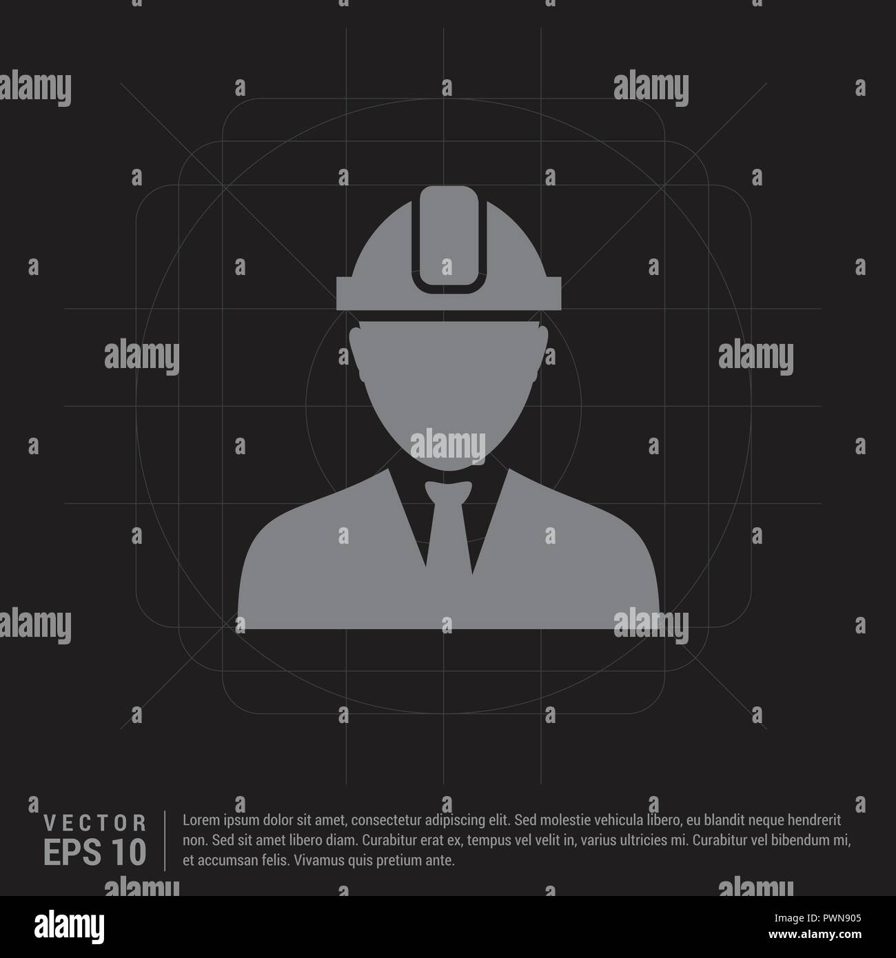 Engineer user Icon Stock Vector Image & Art - Alamy