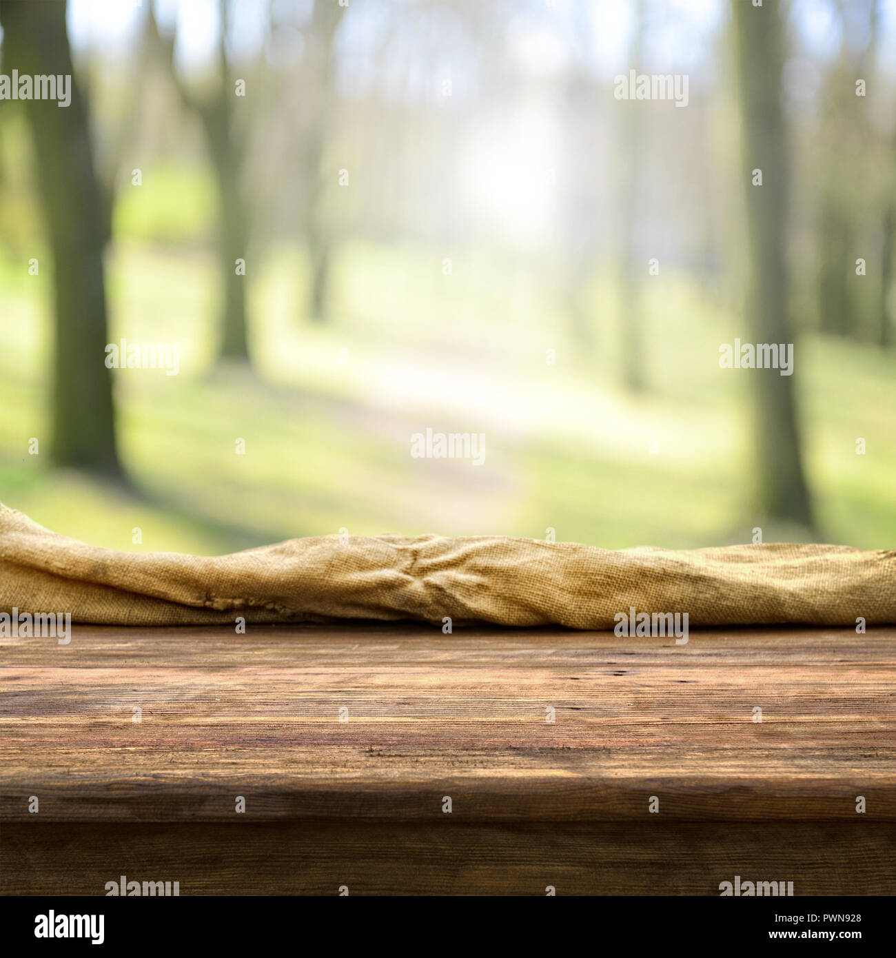 empty table for product display montages Stock Photo - Alamy