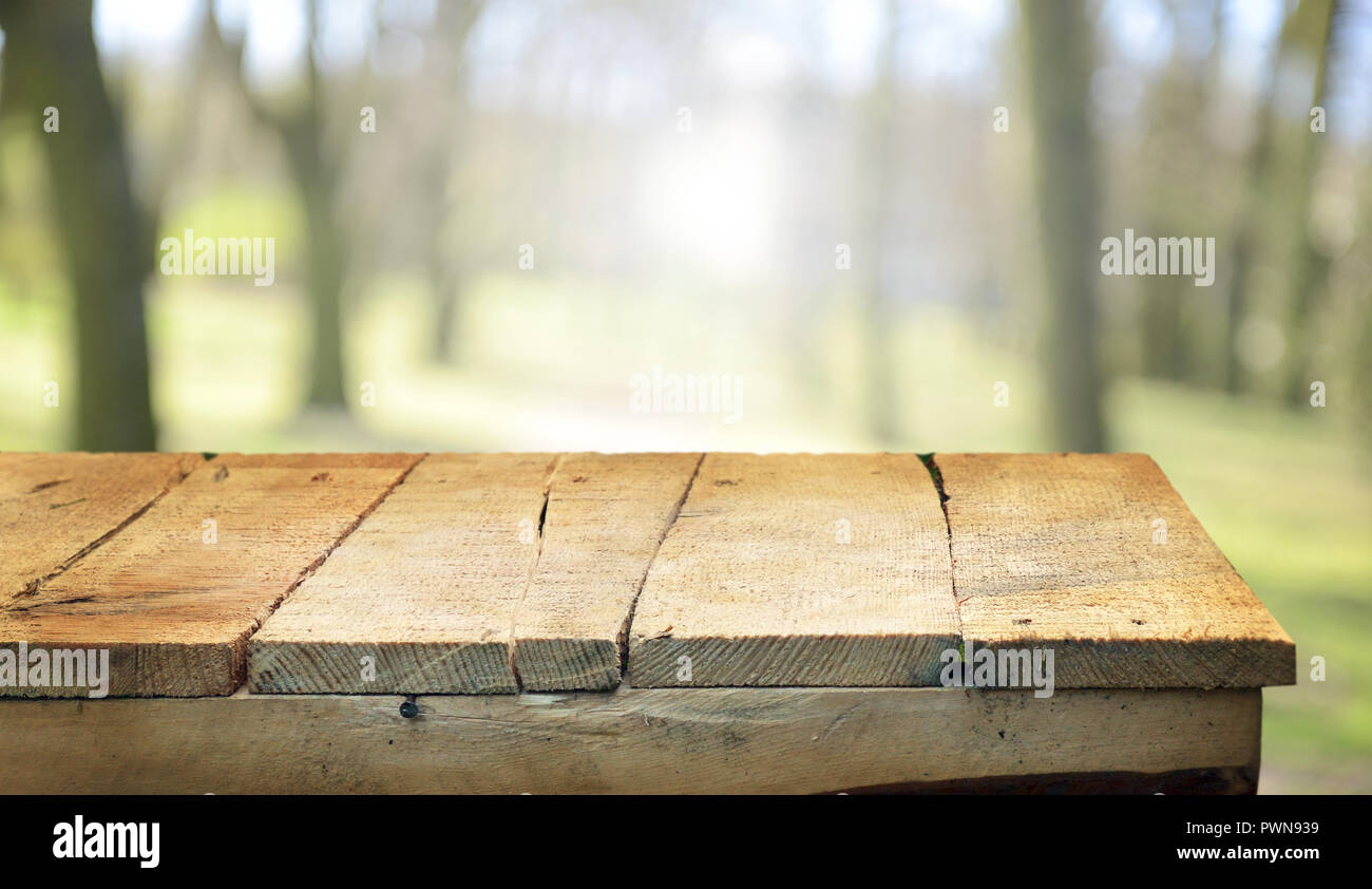 empty table for product display montages Stock Photo - Alamy