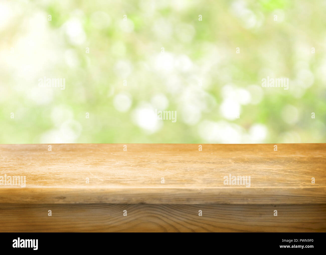 empty table for product display montages Stock Photo - Alamy