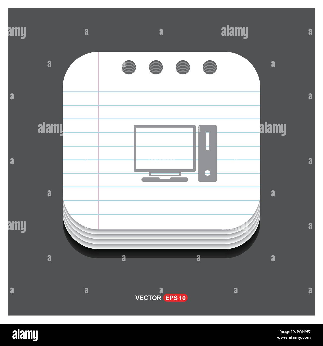 Computer Sysytem Icon Free Vector Icon Stock Vector Image And Art Alamy