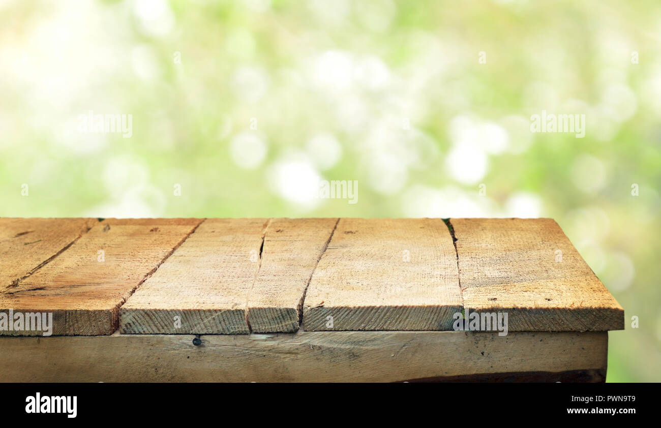 empty table for product display montages Stock Photo - Alamy