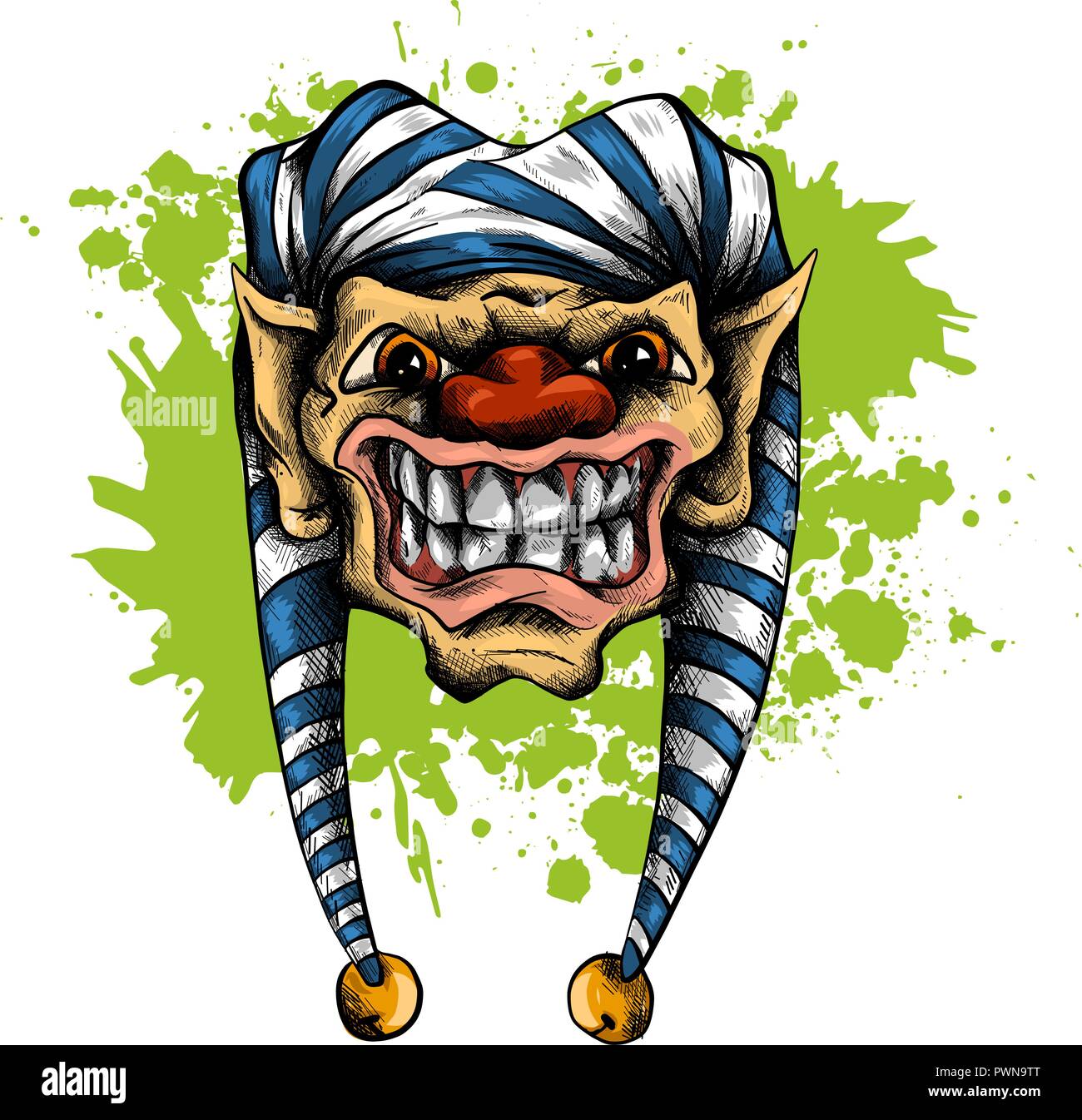 Evil clown drawing hi-res stock photography and images - Alamy