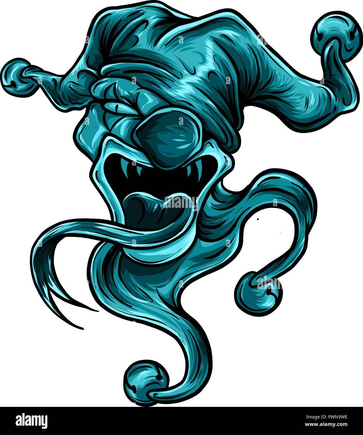 Cartoon clown isolated on Stock Vector Images - Alamy