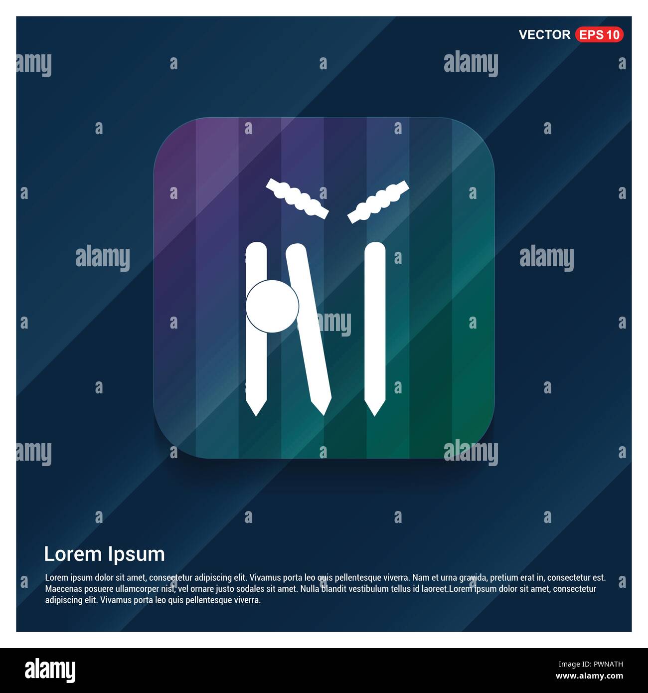 Cricket Bails Icon Stock Vector Image & Art - Alamy